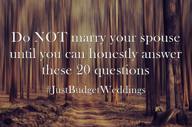 Do Not Marry Your Spouse Until You Can Honestly Answer These 20 ...