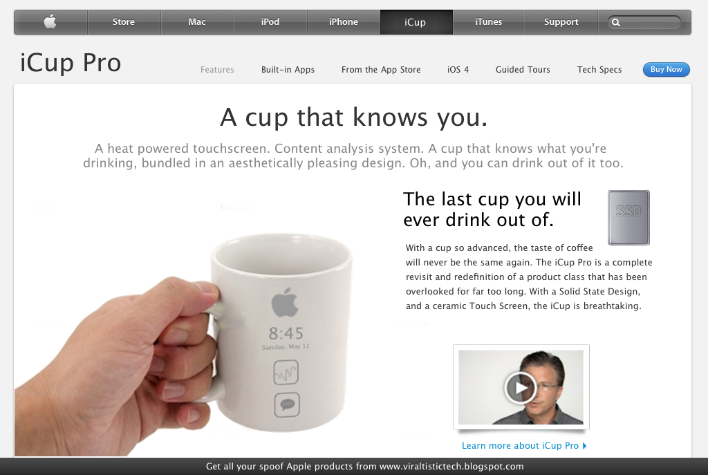Viraltistic Technology: iCup Pro. A cup that knows you.