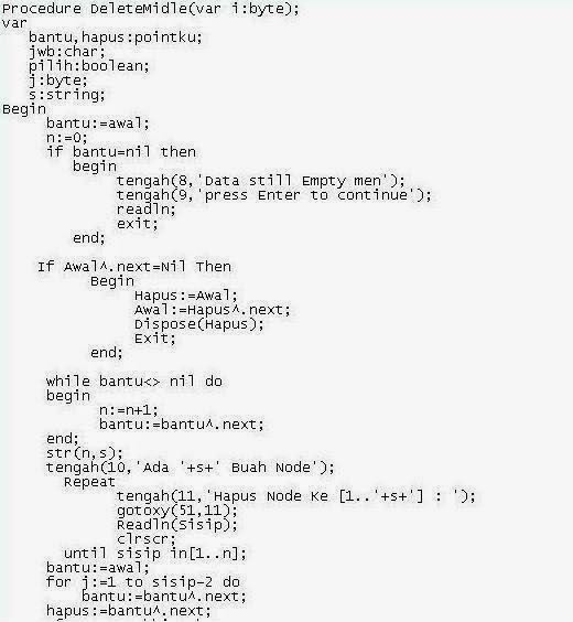 Program Pointer Pada Pascal