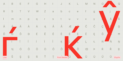 Liter - Google Fonts