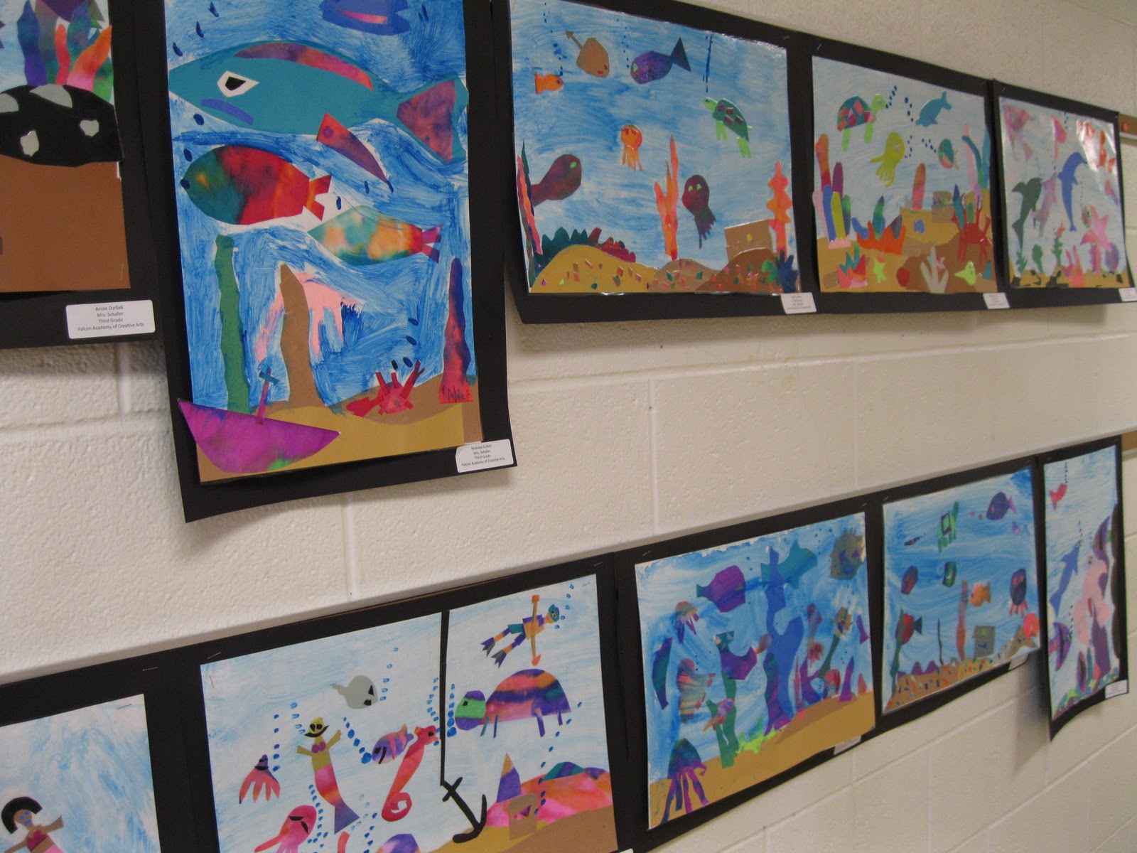 The Art Room at The Falcon Academy of Creative Arts: 3rd grade art