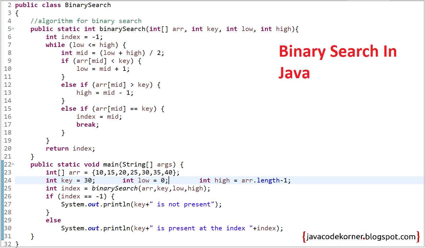 Binary Search Index Java At Emma Gresswell Blog