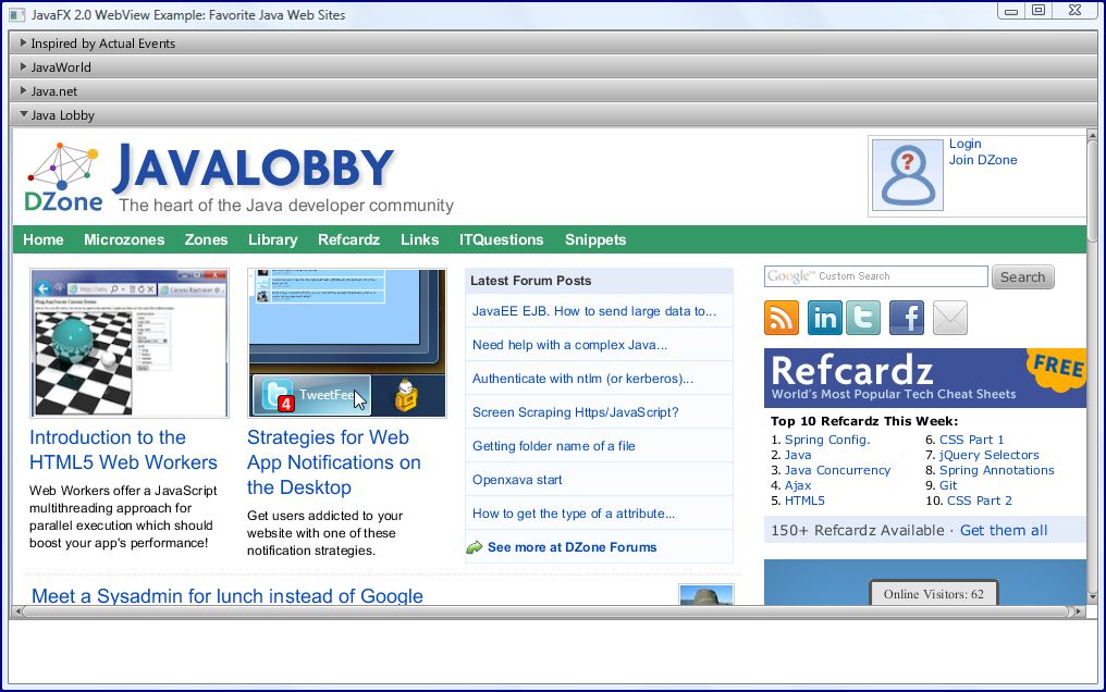 Rendering Html Within Javafx Infoworld