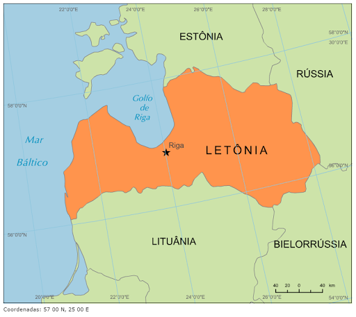 Blog de Geografia: Mapa da Letônia