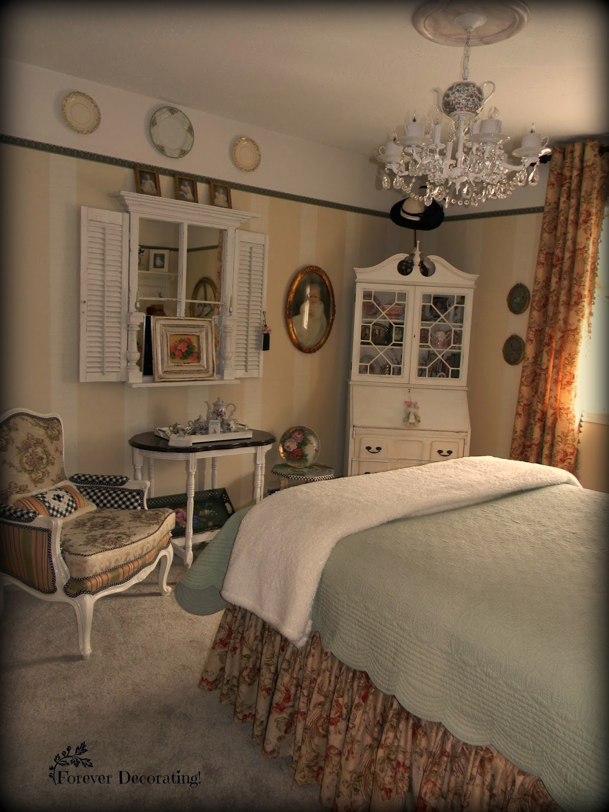 Forever Decorating Another Painted Fabric Chair