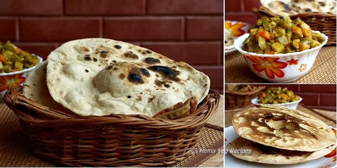 Tandoori Roti on Tawa - Vegetarian Recipes