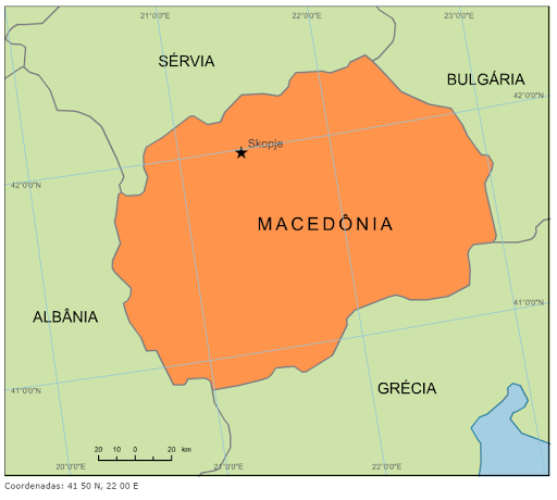 Blog de Geografia: Mapa da Macedônia