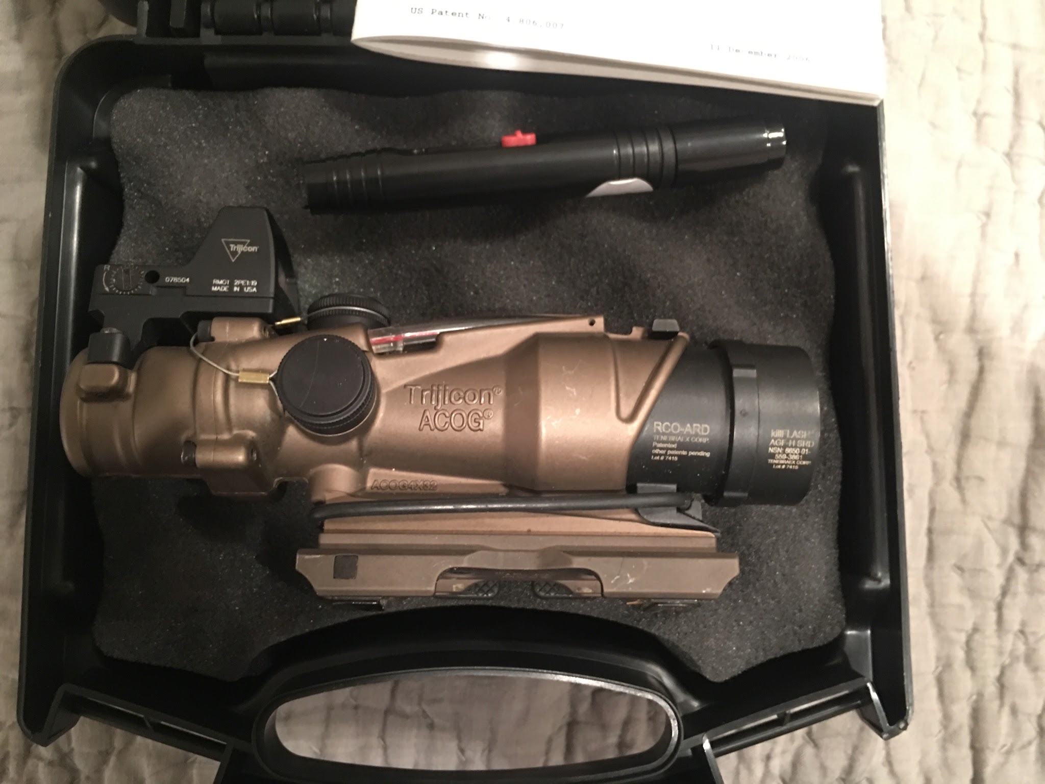WTS: Trijicon ACOG/RMR in FDE w/mount (TA31ECOS) - AR15.COM