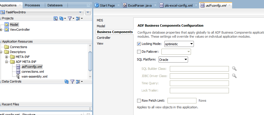 Oracle Adf World Adf Choosing Sql Platform Connection And Datatype Map