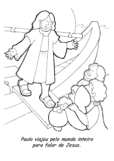 Desenhos para colorir e pintar: Paulo