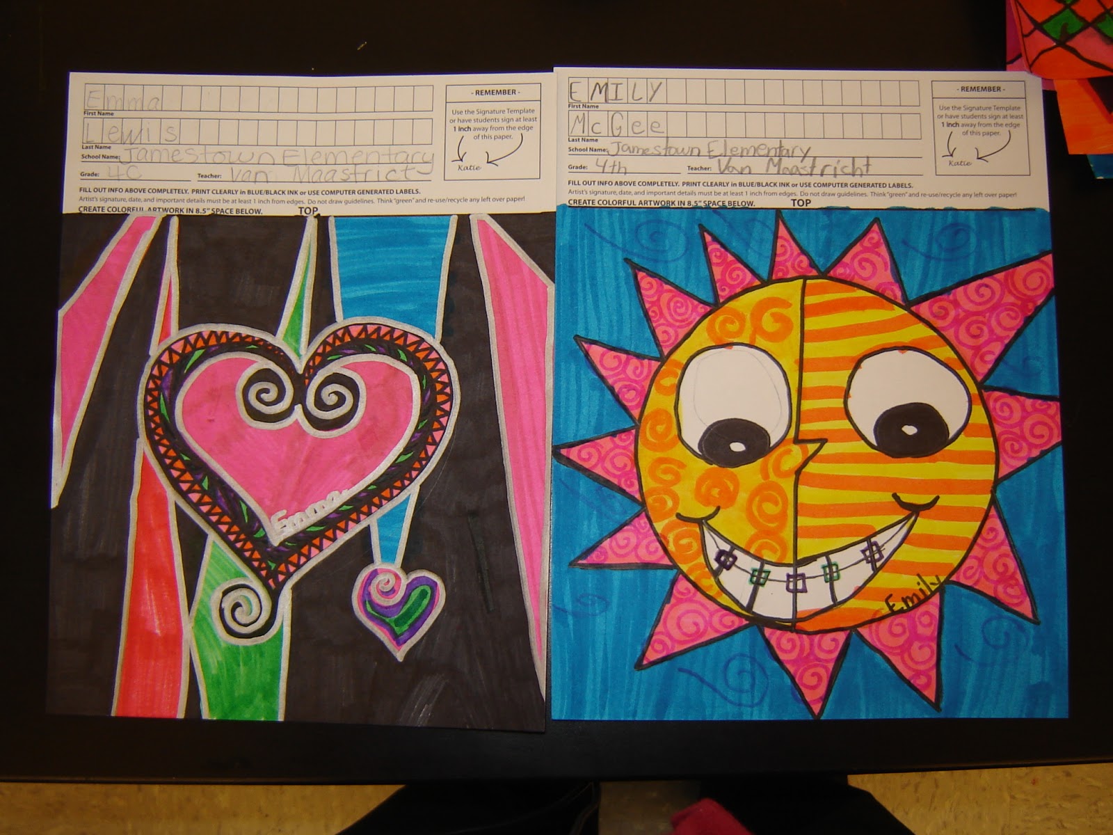 Art Lesson 4th Grade At Tracy Jacoby Blog