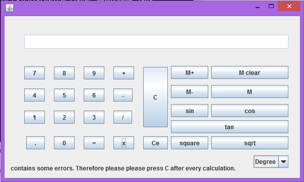Programmer's Place: Scientific calculator in java code