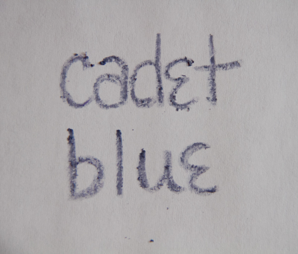 Sarah Coniglio Photography: Crayola Challenge: CADET BLUE.