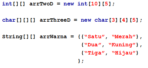 Array Pada Java Rodeblog Coding Galau