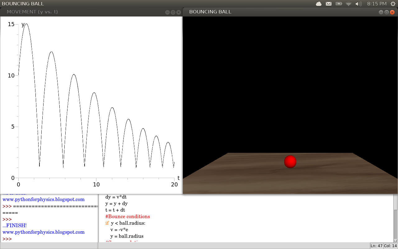 Physics Through Python 1 The Bouncing Ball