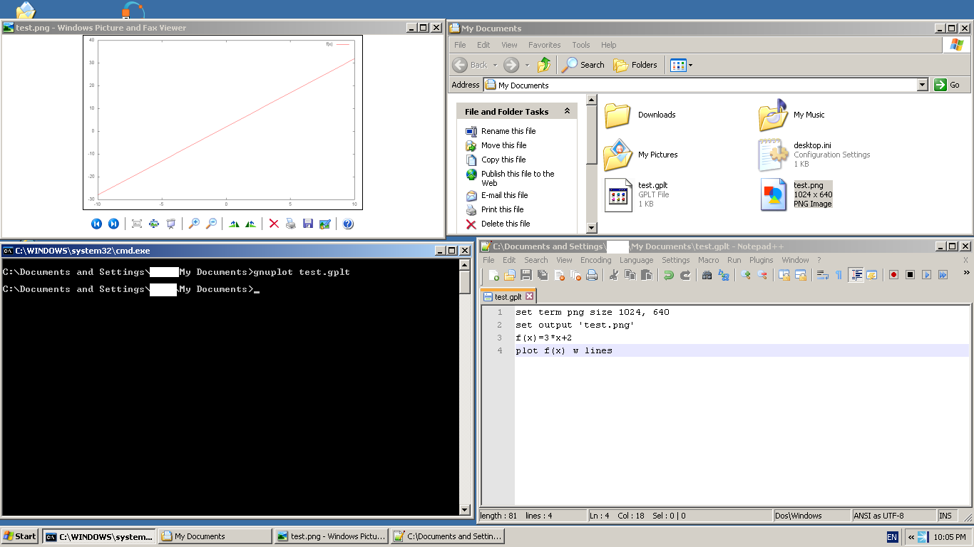 Gnuplot Windows Lopezui