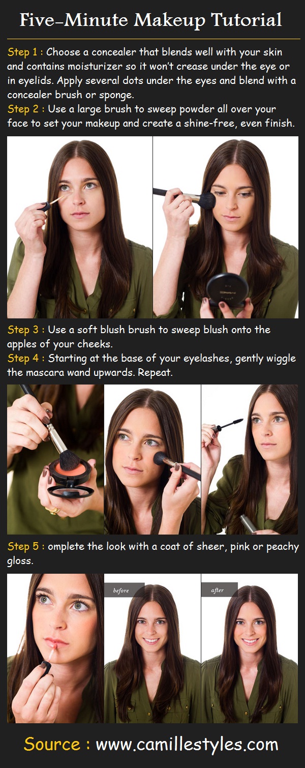 Five Minute Makeup Tutorial Pinterest Tutorials