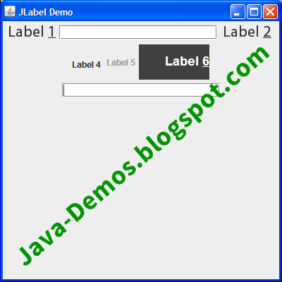 Jlabel Example In Java For Beginners Java Demos