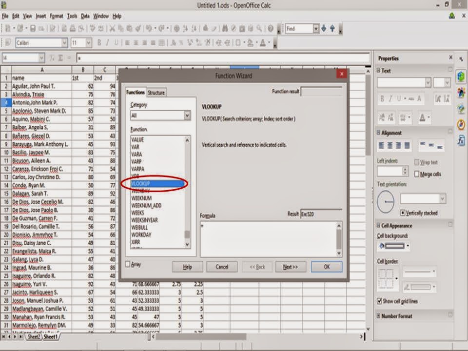 Poi Pad Openoffice Basic Formula Tutorial