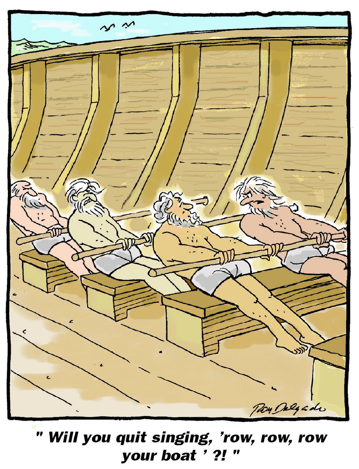 Plum Loco - Roy Delgado: slave ship cartoon - Roy Delgado