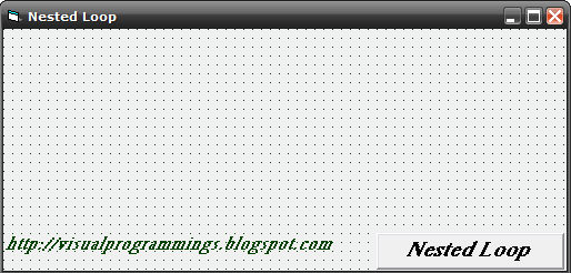 Visual Programming Nested Loop