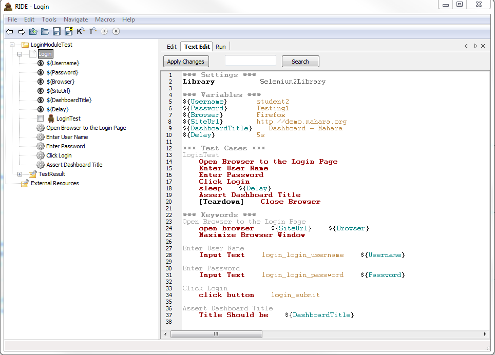 Itsmyselenium Selenium Robot Framework Python Test Case With Ride