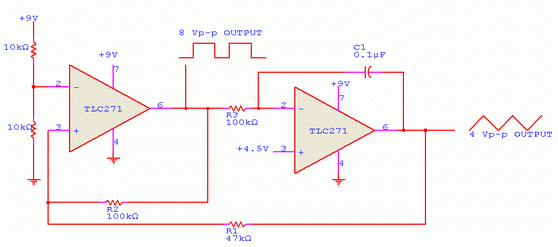 Problem creating a simple Triangle Wave oscillator | All About Circuits
