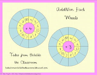 Math Wheels Classroom Freebies