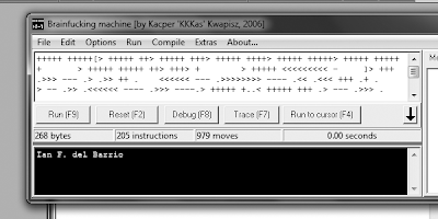 Programming Languages Exhibit Brainf Ck