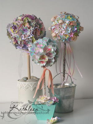 Kathleen's Magnolia: Paper Topiary