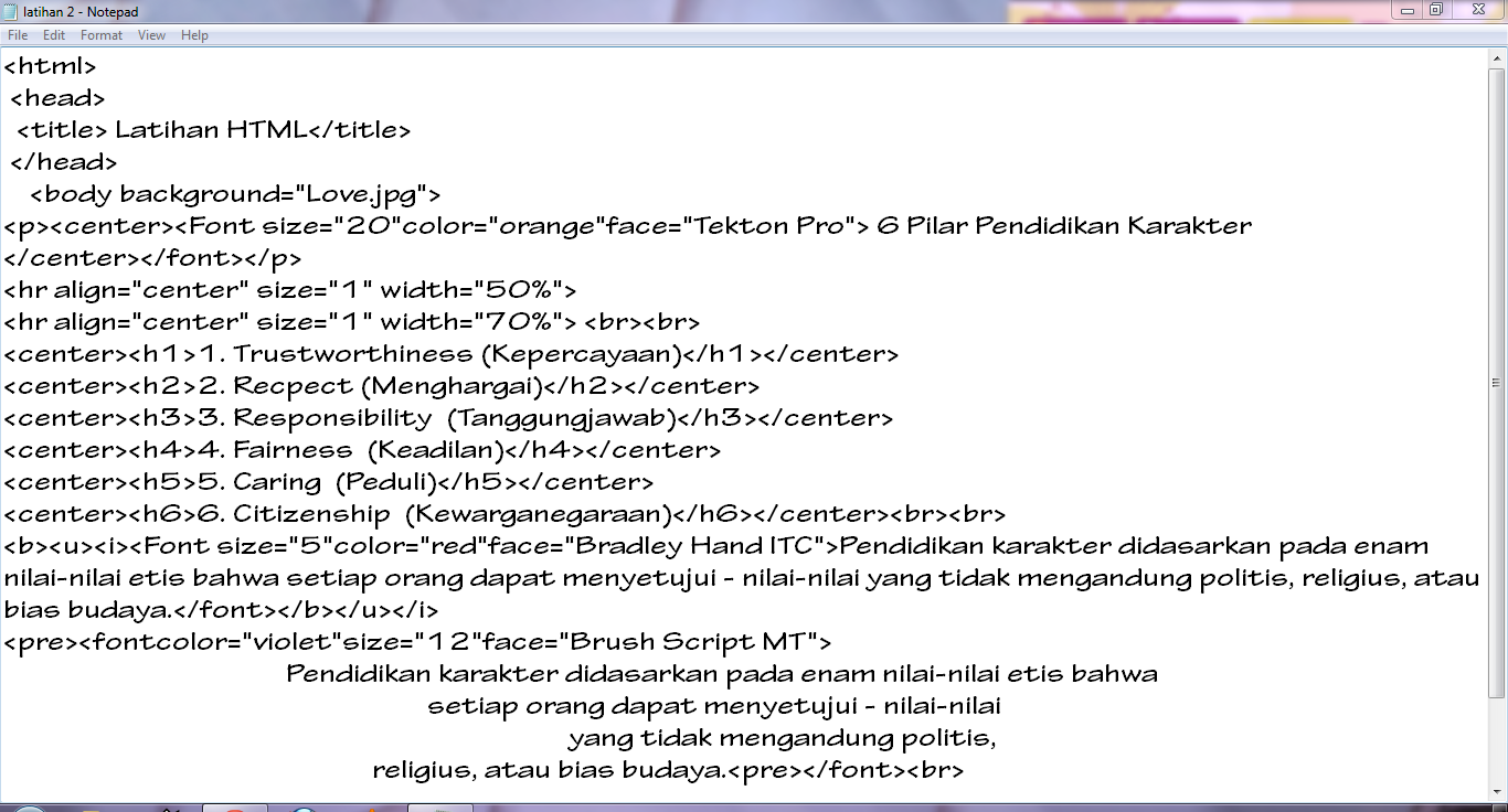 Latihan Html 2 Ardiana S Blog