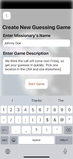 Mission Call - The Mission Guessing Game: Here's how it works - Setting ...