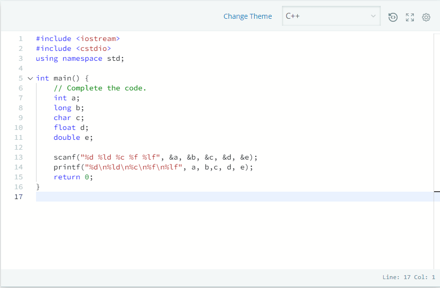 Basic Data Types In C Hacker Rank Solutions Sloth Coders