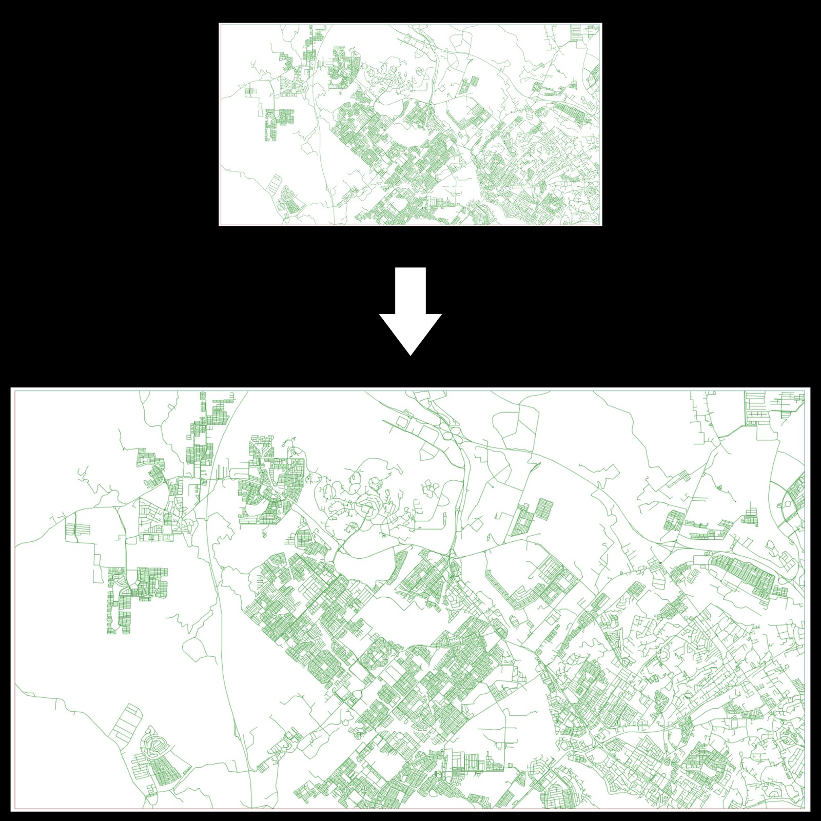 How to resize a map in OpenJump (increase scale)?