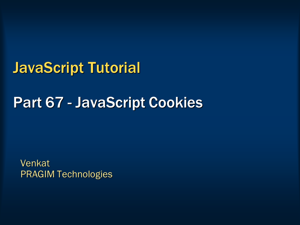 Sql Server Net And C Video Tutorial Javascript Cookies