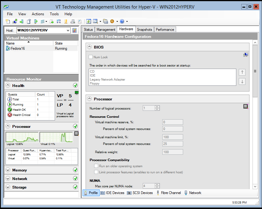 Vt Technology Blog Local Gui For Hyper V Server 2012 R2 And Windows