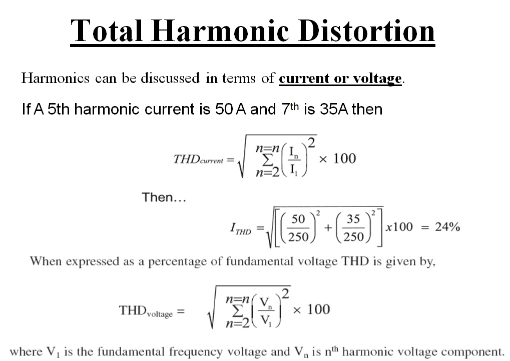 Technical Data Bank Of Electrical Engineering Total Harmonic