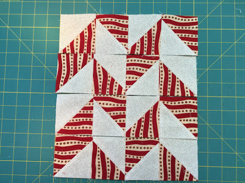 Block 5: 16 HST quilt sampler – teresadownunder.com