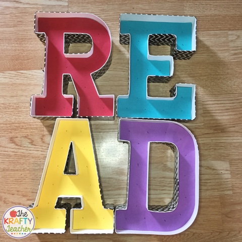 How to Make Marquee Letters for your Classroom - The Krafty Teacher