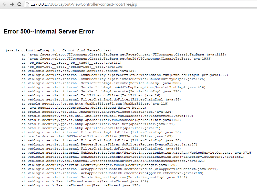 Learning Soa Java Lang Runtimeexception Cannot Find Facescontext