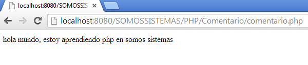 Comentarios En Php Programación Php Parte 3 Somos Sistemas