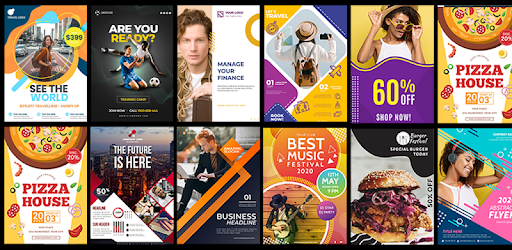 Flyers, Poster Maker, Banner, Card, Graphic Design Android App