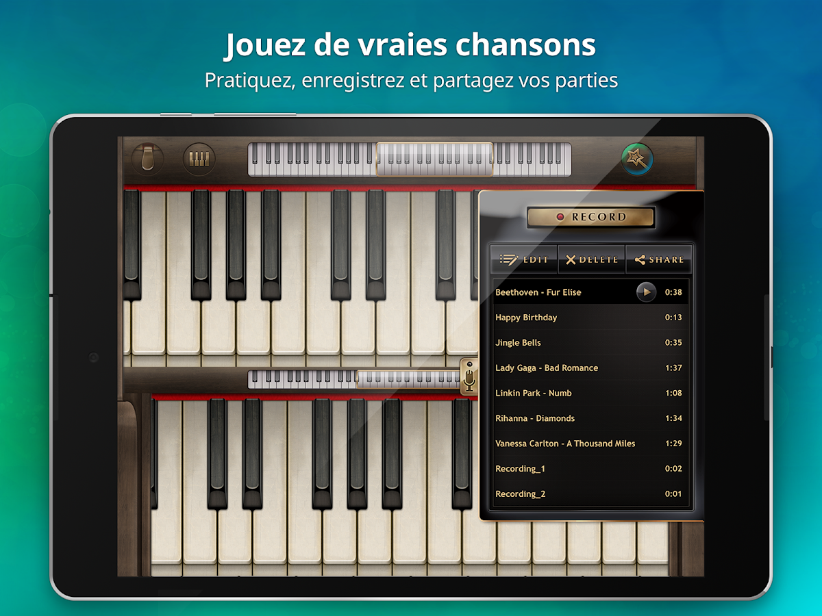Piano - Jeux de musique cool pour clavier magique – Applications ...