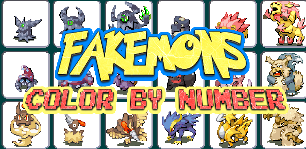 Fakemon color by number - coloring pages - Latest version 1.1.0 for ...