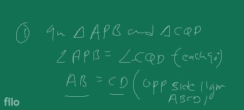 (ii) A \mathrm{AP}=\mathrm{CQ} (iii) \triangle \triangle Q B=\triangle C