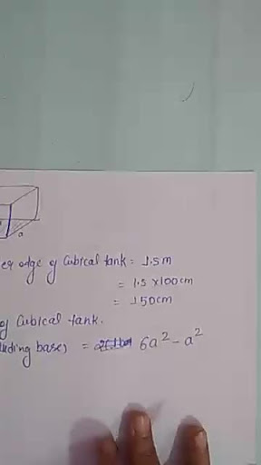 Hameed has built a cubical water tank with lid for his house, with each o..