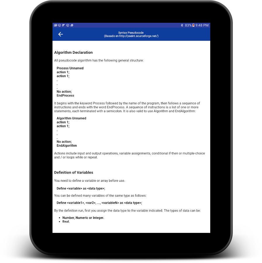 Pseudocode, PSeInt Algoritmos - Aplicaciones de Android en Google Play