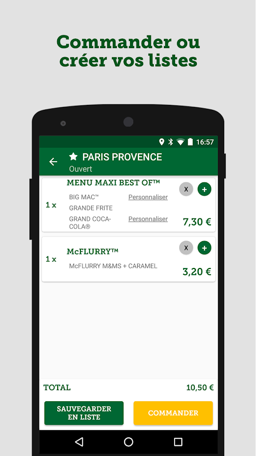 McDo France – Applications Android sur Google Play