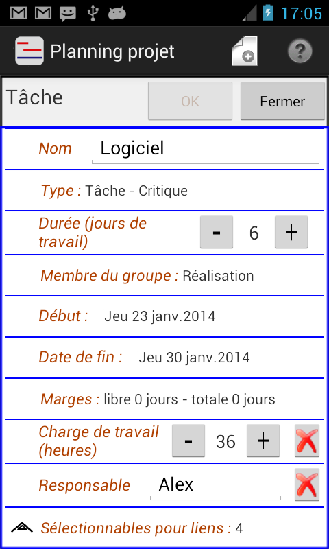 Planning projet – Applications Android sur Google Play