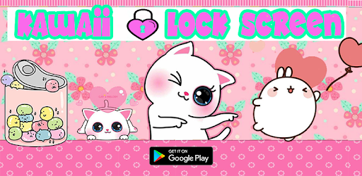 Kawaii cute password Lock Screen Android App